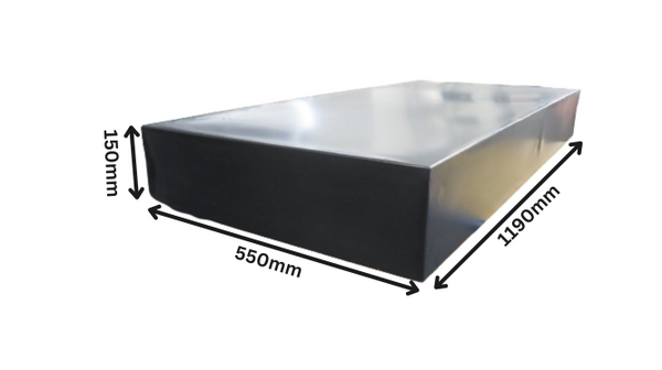 100 Litres (1190 x 550 x 150) mm – Kiwi Tanks